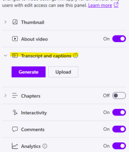 Microsoft Stream Videos (Record, Transcript, Upload, Share) Guide ...